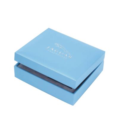 Cina Mini piccolo contenitore di regalo blu-chiaro su misura logo della scatola di carta di stoccaggio con il coperchio e la base in vendita