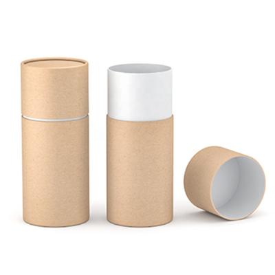China Eco Friendly Kraft Paper Tube Packaging / Paper Cylinder Container Disposable for sale