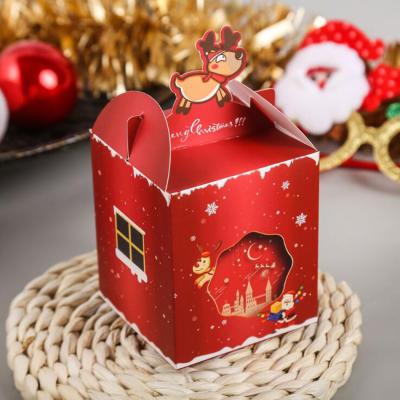 Cina contenitore d'imballaggio di carta di caramella di natale del regalo del regalo su ordinazione del bigné in vendita