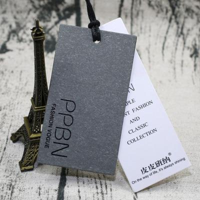 China Luxury Paper Hang Tags / Garment Clothing Hang Tags Eco Friendly With Logo for sale