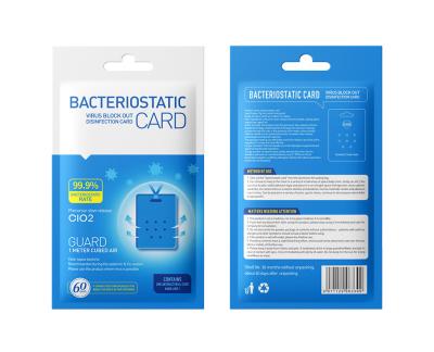 Cina Carte di disinfezione del diossido di cloro 240mg di 9×6CM in vendita