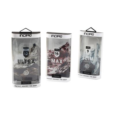 China Blister PVC Plastic Clear Packaging Box Mobile Phone Case Cover Cosmetic Gift Box For Flat Items for sale