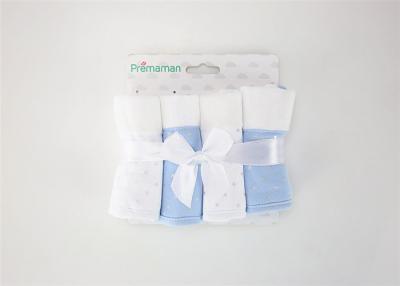 China 100 Biobaumwolle-Baby-Waschlappen, weiße Baby-Waschlappen des Velour-370GSM zu verkaufen