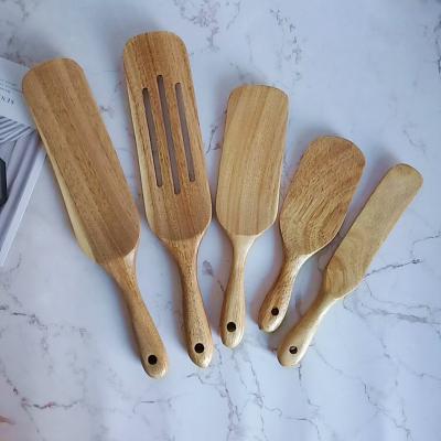 中国 Ecoの友好的な台所道具はアカシア木製サラダ混乱ソースへらを置いた 販売のため