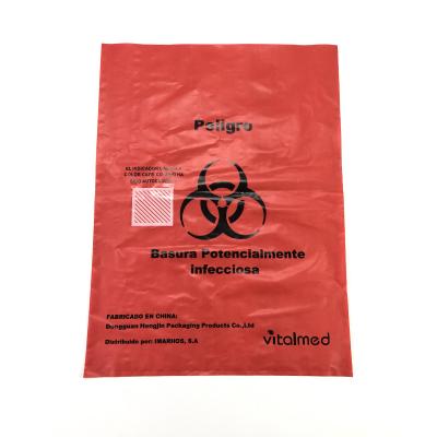 중국 고강도 폴리에틸렌 항암치료 생물학적 위험 플라스틱 백 HDPE ＬＤＰＥ PP 판매용