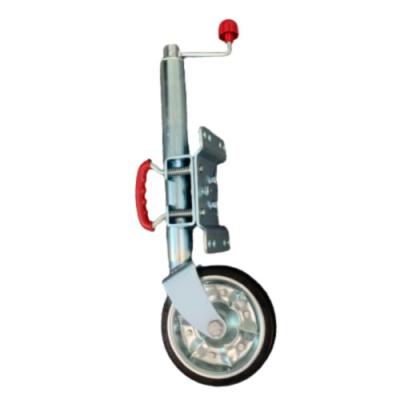 Cina Ricambio di acciaio rimorchio Jockey ruota Vento superiore 240mm sollevamento 8 pollici in vendita
