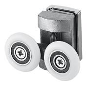 China Rolos de porta resistentes do chuveiro do OEM/rolo de vidro da porta deslizante com carregamento das rodas à venda
