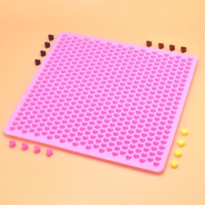 중국 미니 심장 모양 실리콘 곰팡이 발렌타인 케이크 초콜릿 사탕 곰팡이 파티 장식 판매용