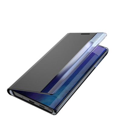 Cina Il telefono del cuoio della prova del graffio riveste la vista astuta Kickstand dello scorrevole in vendita
