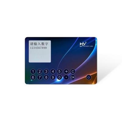 Cina 1.4mm spessore aspirazione magnetica dei bottoni di Digital dello schermo di OTP Smart Card 1,54» in vendita