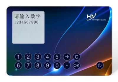 Cina OTP impermeabile Smart Card Access luminoso che posiziona una carta di parola d'ordine di volta in vendita