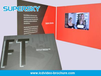 Cina Video carta LCD da tasca dell'opuscolo con il Usb/la stampa di contrappeso CMYK in vendita