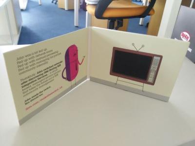 Cina Opuscolo LCD del giocatore di pubblicità video, a 4.3 pollici - video bollettino a 10 pollici in vendita