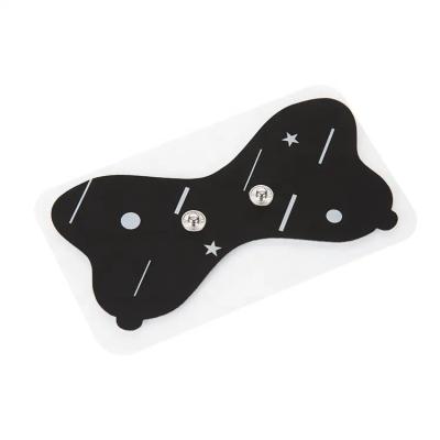 China Snap Medical Electrode Pads Self Adhesive Butterfly Shape 11.5x5.5cm For TENS Machine for sale