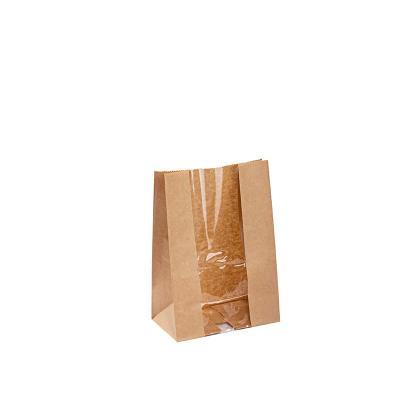Cina Sacchetti di carta per imballaggi alimentari Kraft marroni con finestra OEM ODM personalizzati in vendita