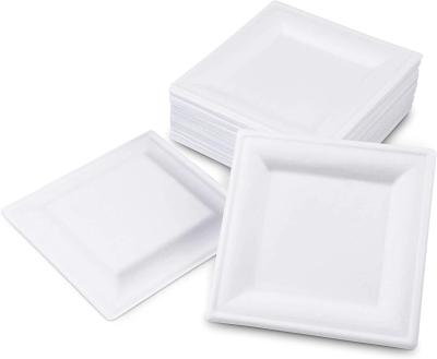 Cina Quadrato amichevole di Eco del piatto di carta kraft del ODM dell'OEM a Perma di per lo spuntino in vendita