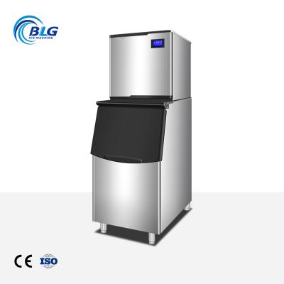 China BLG 200kg Daily Output Water-Cooled Chewing Ice Machine 220V Automatic Maker Pump Energy Saving for Food Beverage Business for sale