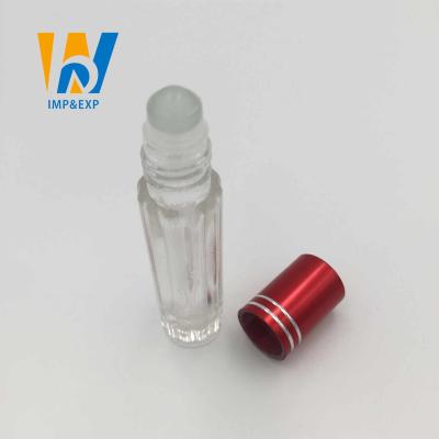 China 2 claro Mini Glass Perfume Roller Bottles de la onza 5 ml 7ML 10ml para los aceites esenciales en venta