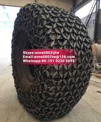 China Wheel loader tire chains used in heavy mining underground mining tire chains,wheel loader tyre protection chains for sale