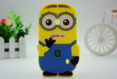 Cina Tipo giallo copertura sveglia del servo delle casse del telefono del silicone per Microsoft Lumia 520 525 in vendita