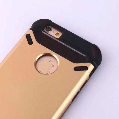 Cina Caso protettivo esile del telefono cellulare per il iphone 6 6 più con l'armatura variopinta staccabile del metallo in vendita