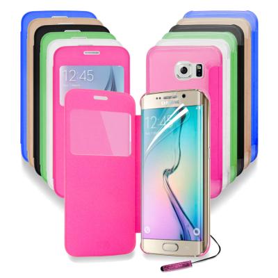 Cina Casi protettivi del chiaro telefono cellulare posteriore trasparente per il bordo G9250 della galassia S6 di Samsung in vendita