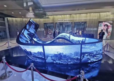 중국 에너지 절약 P2.5 P4 P5 RGB는 광고를 위한 스크린 곡선형 설계를 이끌었습니다 판매용