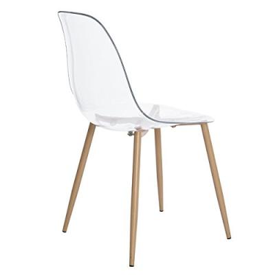 China Acrylgeist-Stuhl Soem-ODM-freien Raumes, Eames Style Plastic Chair With-Metallbeine zu verkaufen