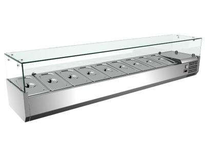 中国 ピザ displaycooler の静的なファン Rearaurant のための冷却サラダ表示冷却装置 VRX2025/380 販売のため