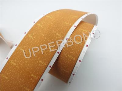Cina Carta di capovolgimento gialla di timbratura calda su ordinazione con la linea dorata in vendita