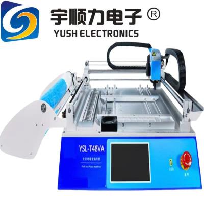 China YSL-T48VA 2 Heads Desktop Vision Pick And Place Machine gewicht 40KG Voor PCB-bord Te koop
