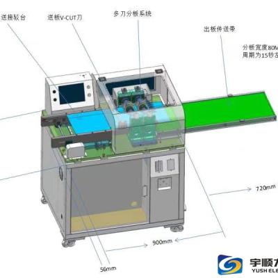 China Meerdere groepen van bladen pcb-afschilferingsmachine voor smt-productielijn Te koop