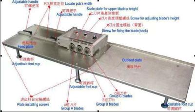 China Automatisch/van Schakelaarvoet PCB V snijd Machine voor 1-12 Mm PCB-Breedte Hoge Nauwkeurig Te koop