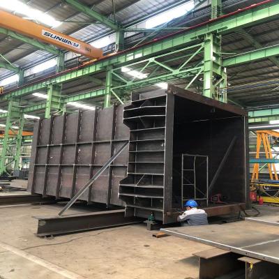 China OEM-ketel staalstructuur fabricage voor stofverzamelaar Clean Box Air Room Te koop
