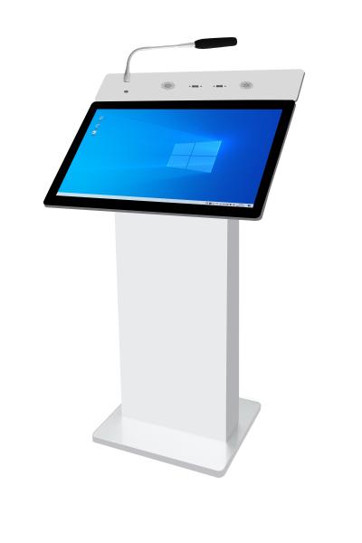 Quality Conference Hall Multimedia Podium , Smart Classroom Podium Lectern for sale