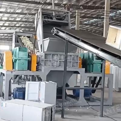China Two Shaft Shredder for TVs Circuit Boards Laptop Shells Routers Cables and E Waste Devices for sale