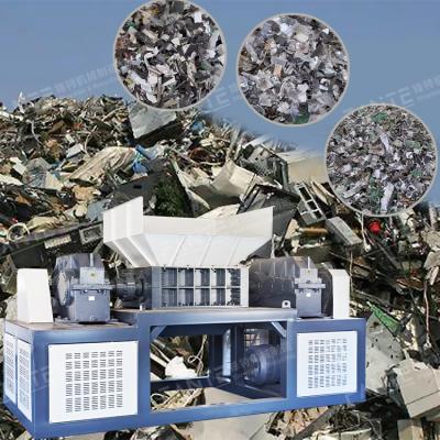 China Powerful Dual Shaft Shredder for Recycling Scrap Electronics Such As TVs Phones Printers and PCB Boards for sale