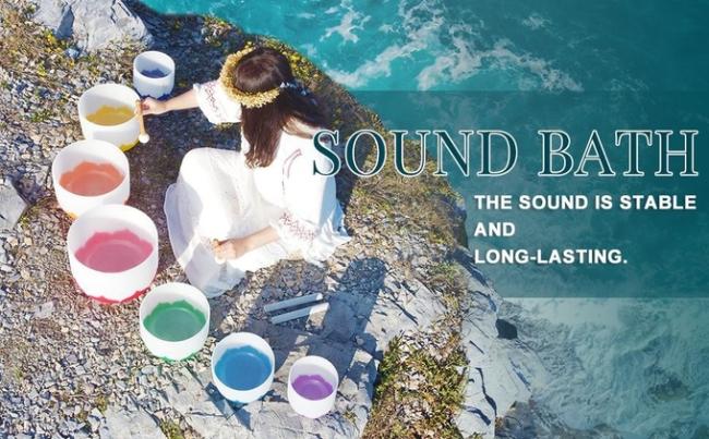 Crystal Singing Bowls Set with Lotus Design Chakra Singing Bowls for Meditation Sound Therapy 0