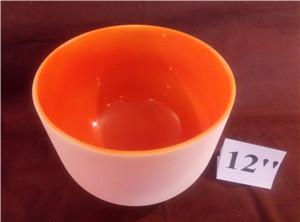 Clear Quartz  Purple Quartz Singing Bowls for Sound Healing