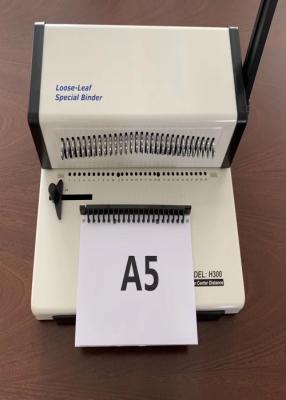 China B5 Wire Comb Binding Systems Loose Leaf Hole Punching Binding Machine for sale