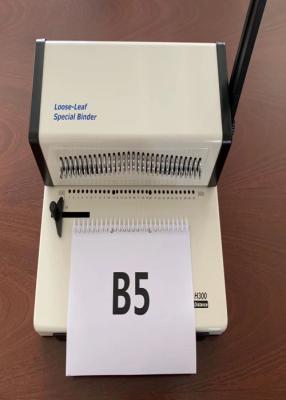 China B5 Wire Comb Binding Systems Loose Leaf Hole Punching Binding Machine for sale