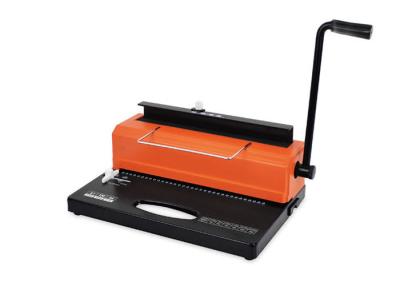 China Tischplatten-A4 Papier 14.3mm verdrahten das Lochen und verbindliche Maschine für Büro zu verkaufen