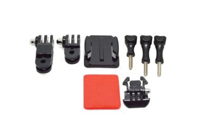 Cina Autoadesivo laterale adesivo di GoPro del supporto curvo casco nero del supporto di macchina fotografica della bicicletta in vendita