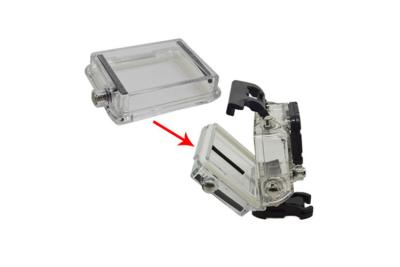 中国 透明なボタンが付いている LCD 版 GoPro の英雄 3 の防水裏口 販売のため