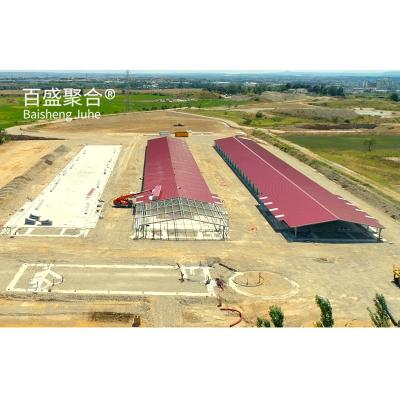 中国 ±1% 許容量 プリファブ家禽農場用 鉄筋構造 鶏家具 販売のため