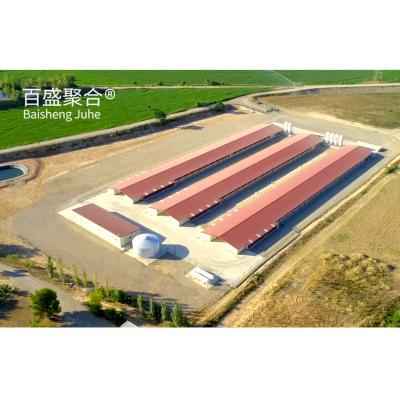 中国 鉄筋 H 筋 鶏籠 鶏肉 ウサギ 家 単一の鋼板 屋根 壁 販売のため
