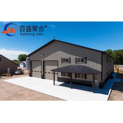 China Customized Style Steel Structure Garage met raam geschilderd standaard ASTM Te koop