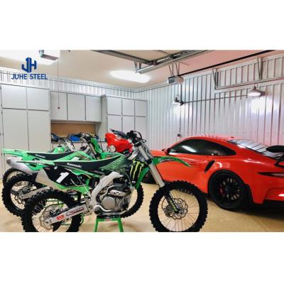 China Q235B / Q345B Gekrompen plaat metalen schuur Gekrompen staal gebouwen Carport Te koop