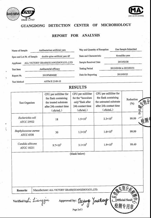 CNAS - All Victory Grass (Guangzhou) Co., Ltd
