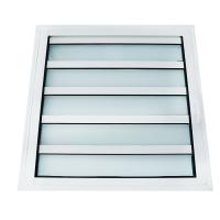 Quality Clear Tempered Louver Glass Window Aluminum Alloy Frame Customizable Size for sale